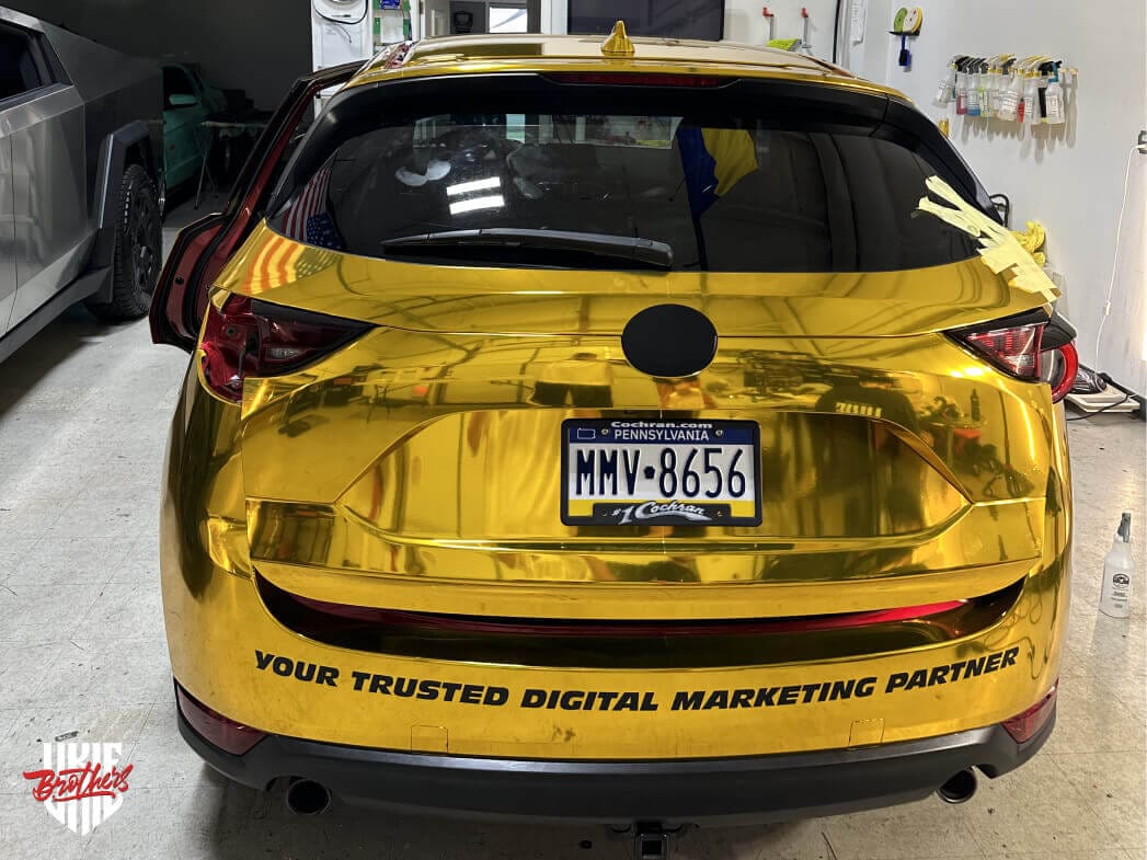 Mazda CX-5 Gold Vinyl Wrap – The Ultimate Head-Turner By Ukie Brothers
