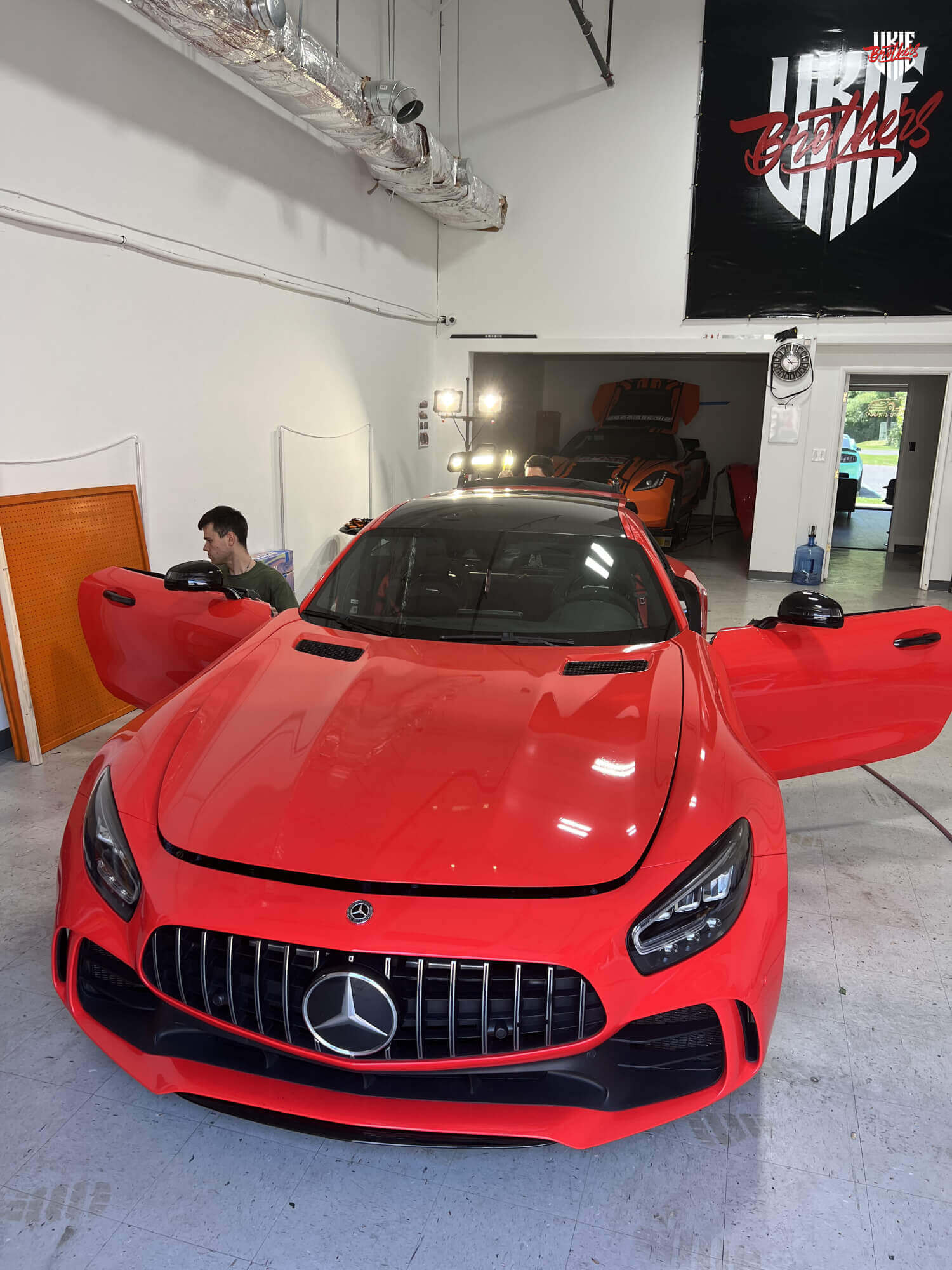 Mercedes-AMG GTR – A Fiery Red Transformation with Vinyl Wrap By Ukie ...